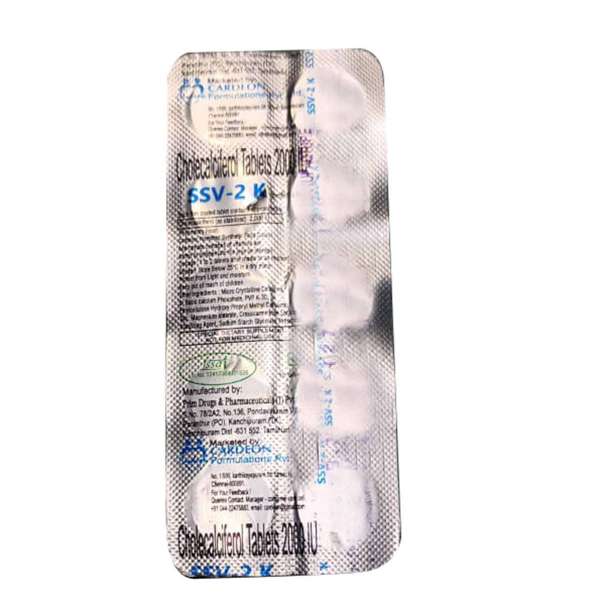 SSV 2 K TABLET 10'S Price, Uses, Side Effects, Composition - Apollo ...