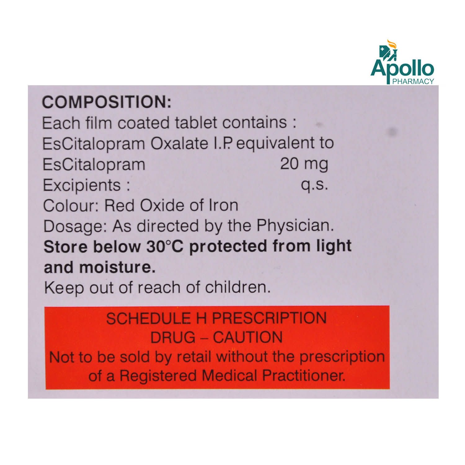 Stalopam 20 Tablet 10's Price, Uses, Side Effects, Composition - Apollo ...