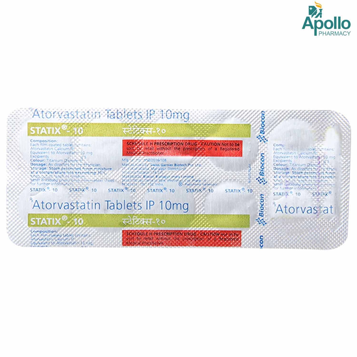 STATIX 10MG TABLET Price, Uses, Side Effects, Composition - Apollo Pharmacy
