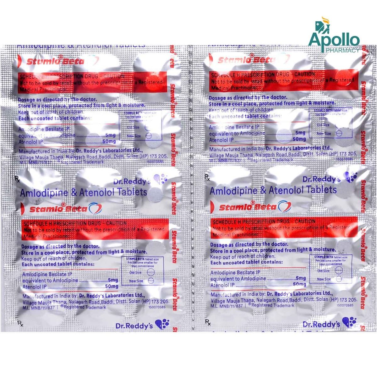 Stamlo Beta Tablet 15's Price, Uses, Side Effects, Composition - Apollo ...