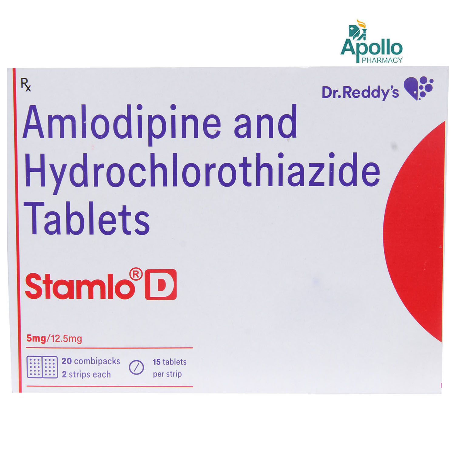Stamlo D Tablet 15's Price, Uses, Side Effects, Composition - Apollo ...