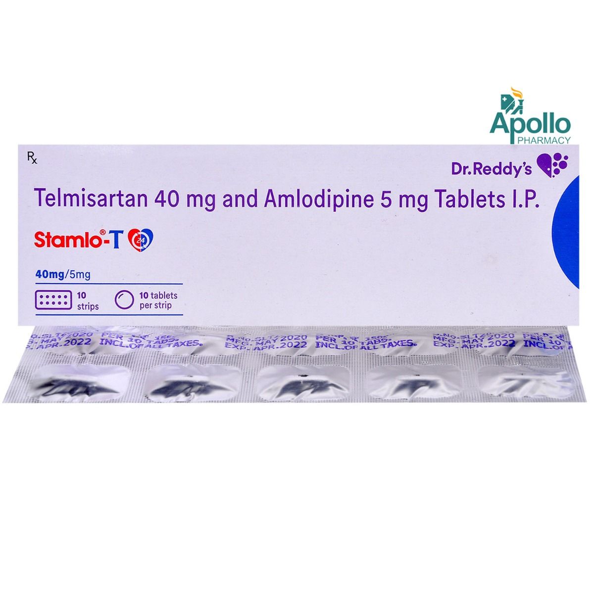 Stamlo-T Tablet 10's Price, Uses, Side Effects, Composition - Apollo ...