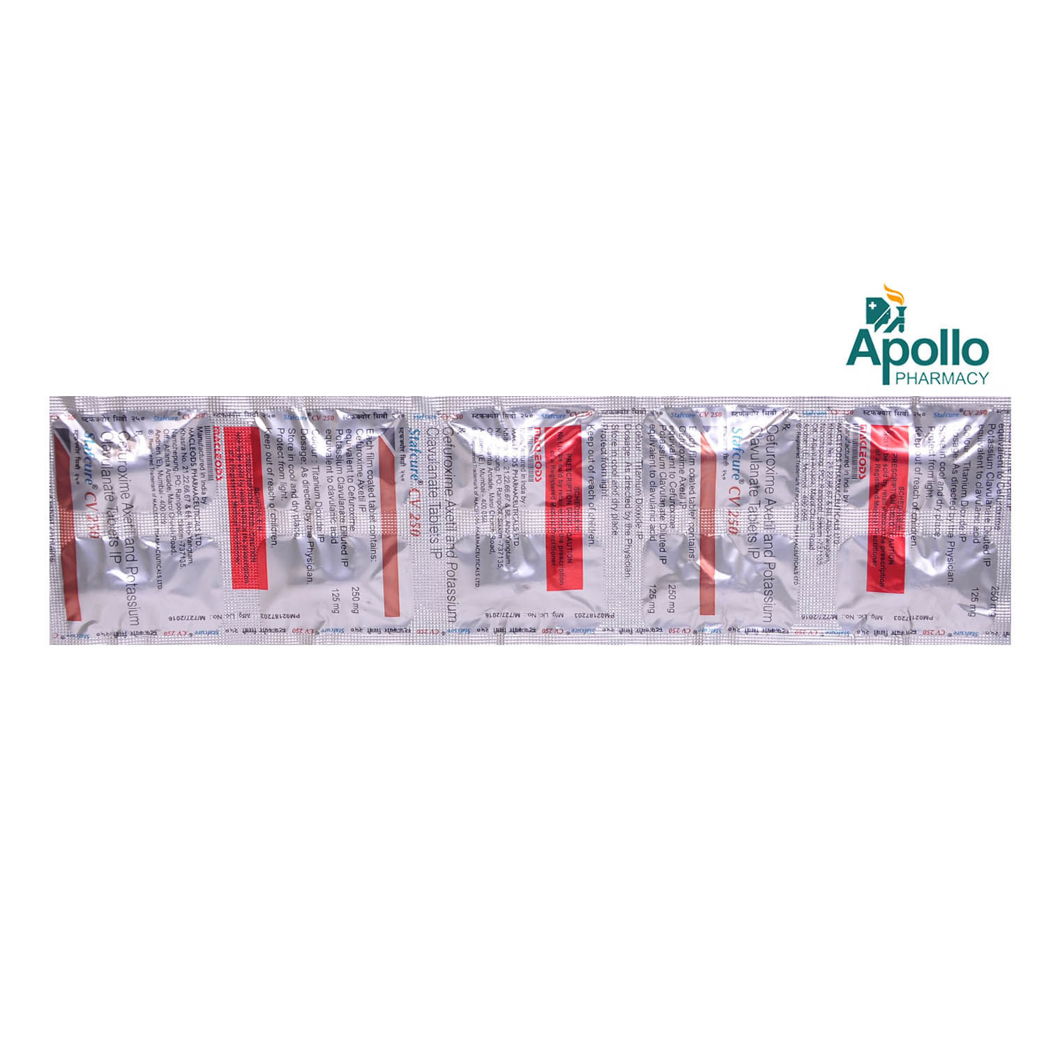 Stafcure CV 250 Tablet 10's Price, Uses, Side Effects, Composition ...