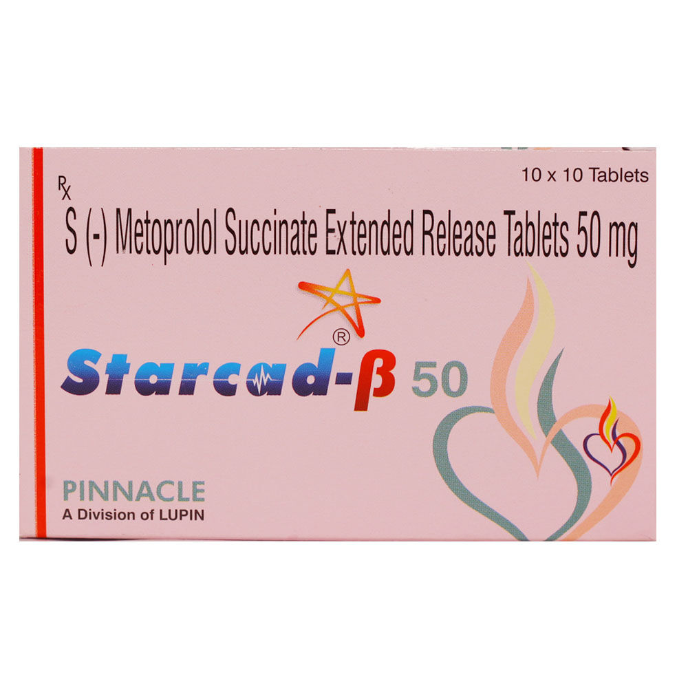 Starcad-Beta 50 Tablet 10's Price, Uses, Side Effects, Composition ...