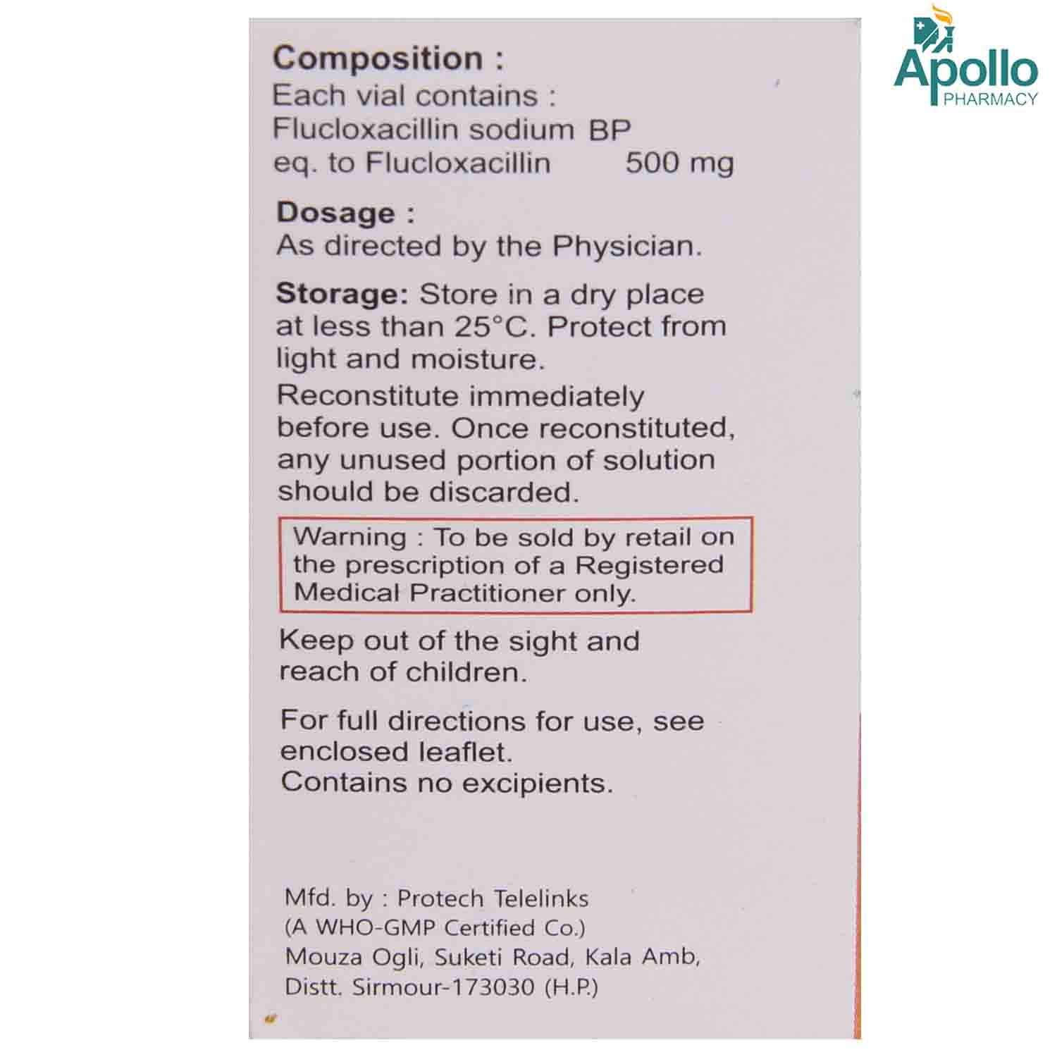 Staflowin 500mg Injection Price, Uses, Side Effects, Composition ...