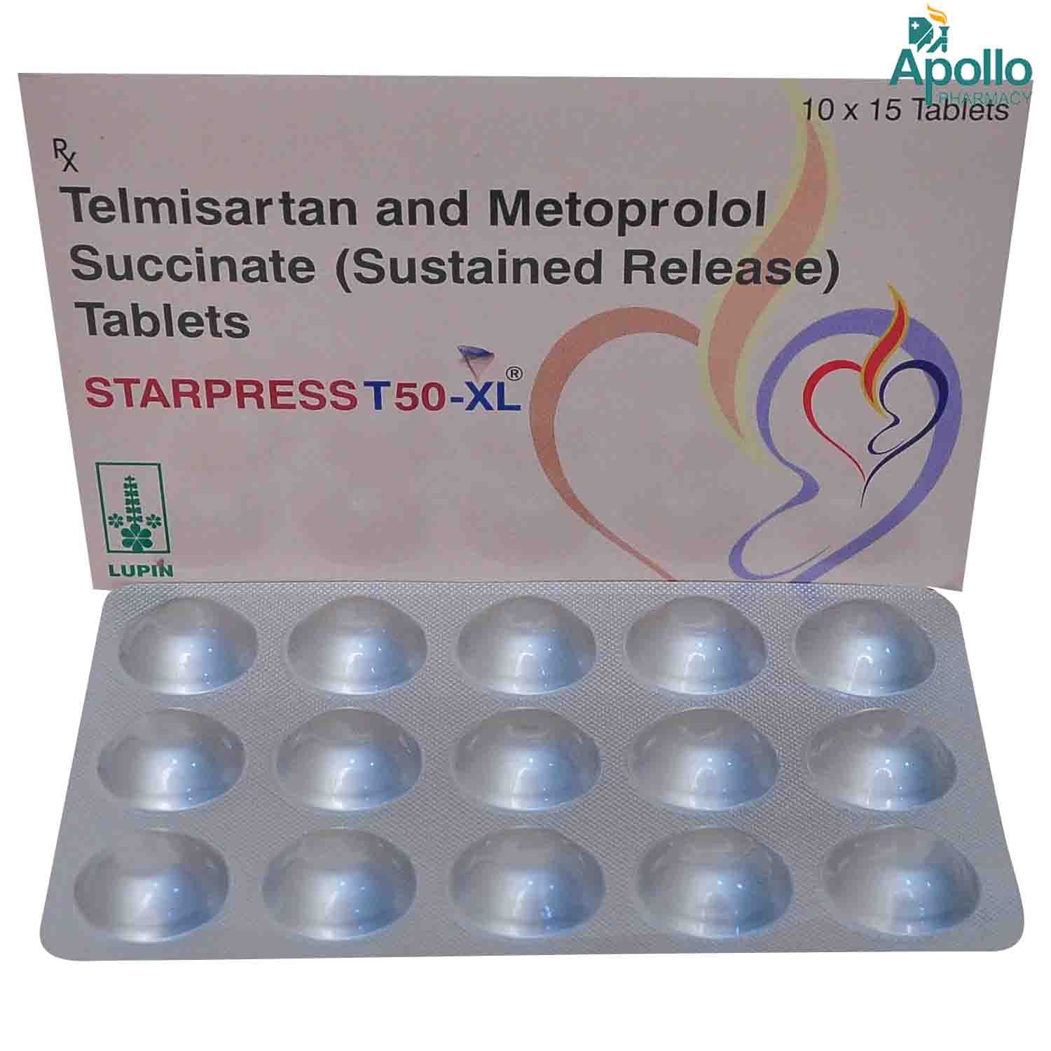 Starpress T 50 XL Tablet 15's Price, Uses, Side Effects, Composition ...