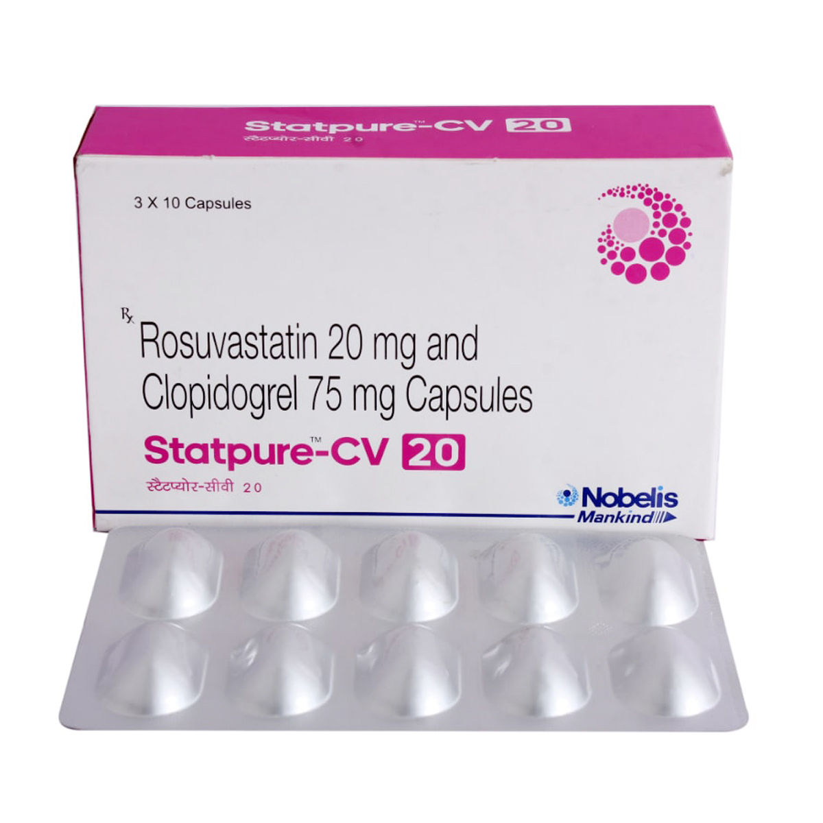 STATPURE-CV 20MG CAPSULES 10'S Price, Uses, Side Effects, Composition ...