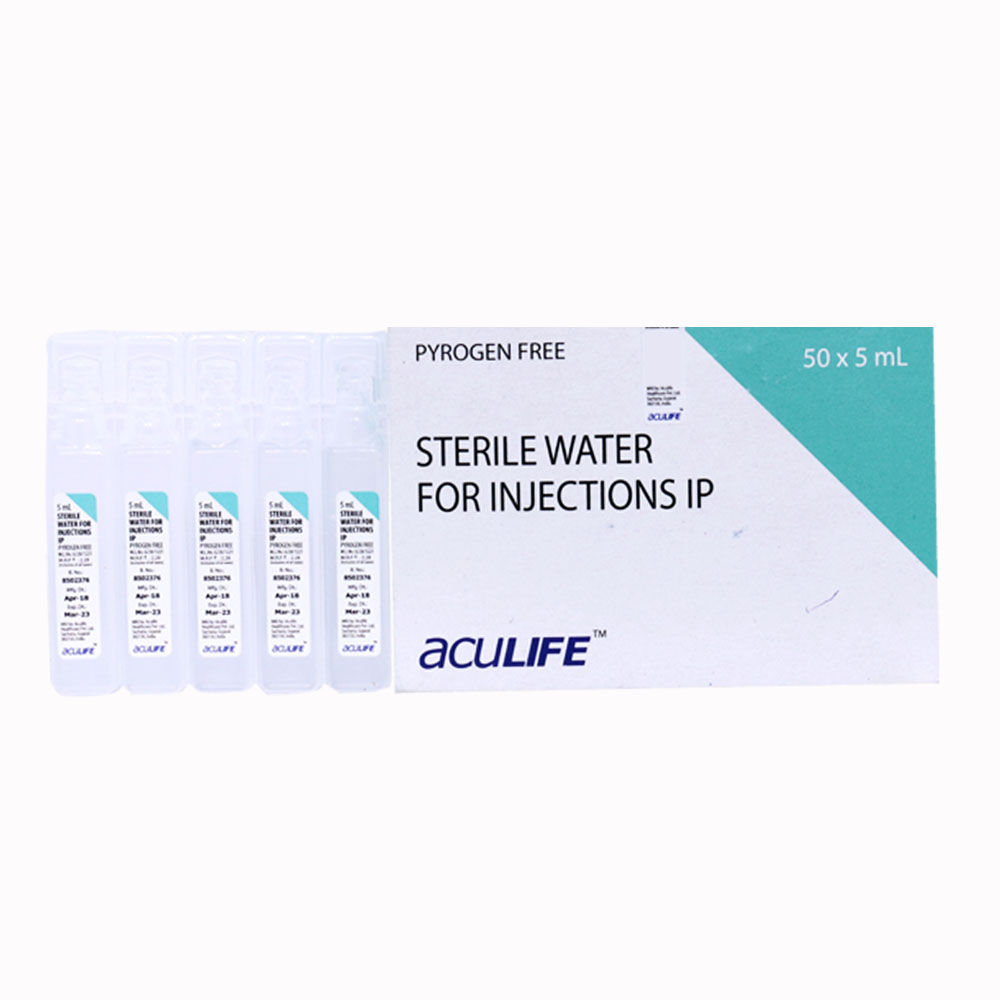 Sterile Water For Inj 5Ml Price, Uses, Side Effects, Composition ...