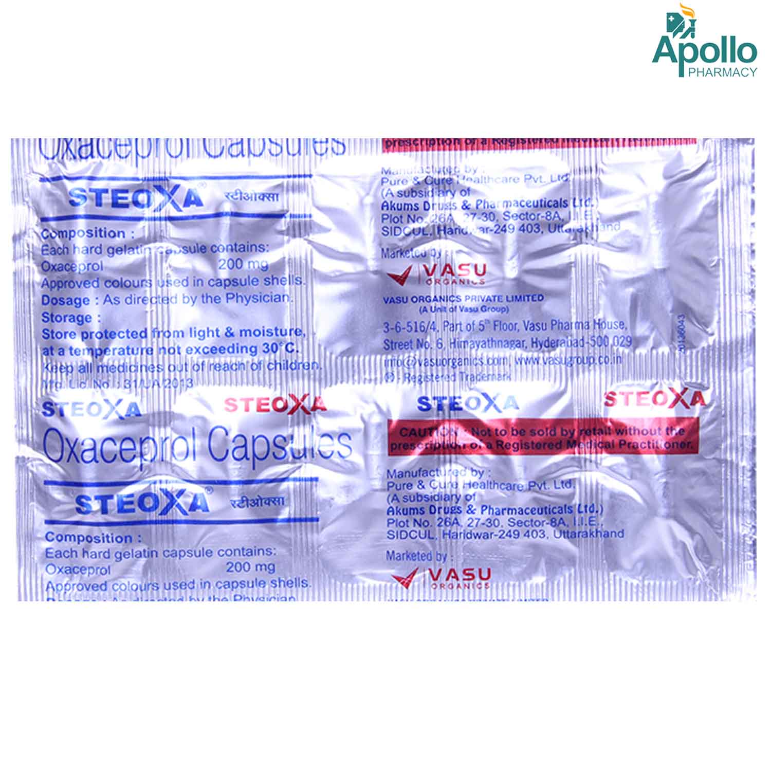 Steoxa Capsule 10's Price, Uses, Side Effects, Composition - Apollo ...