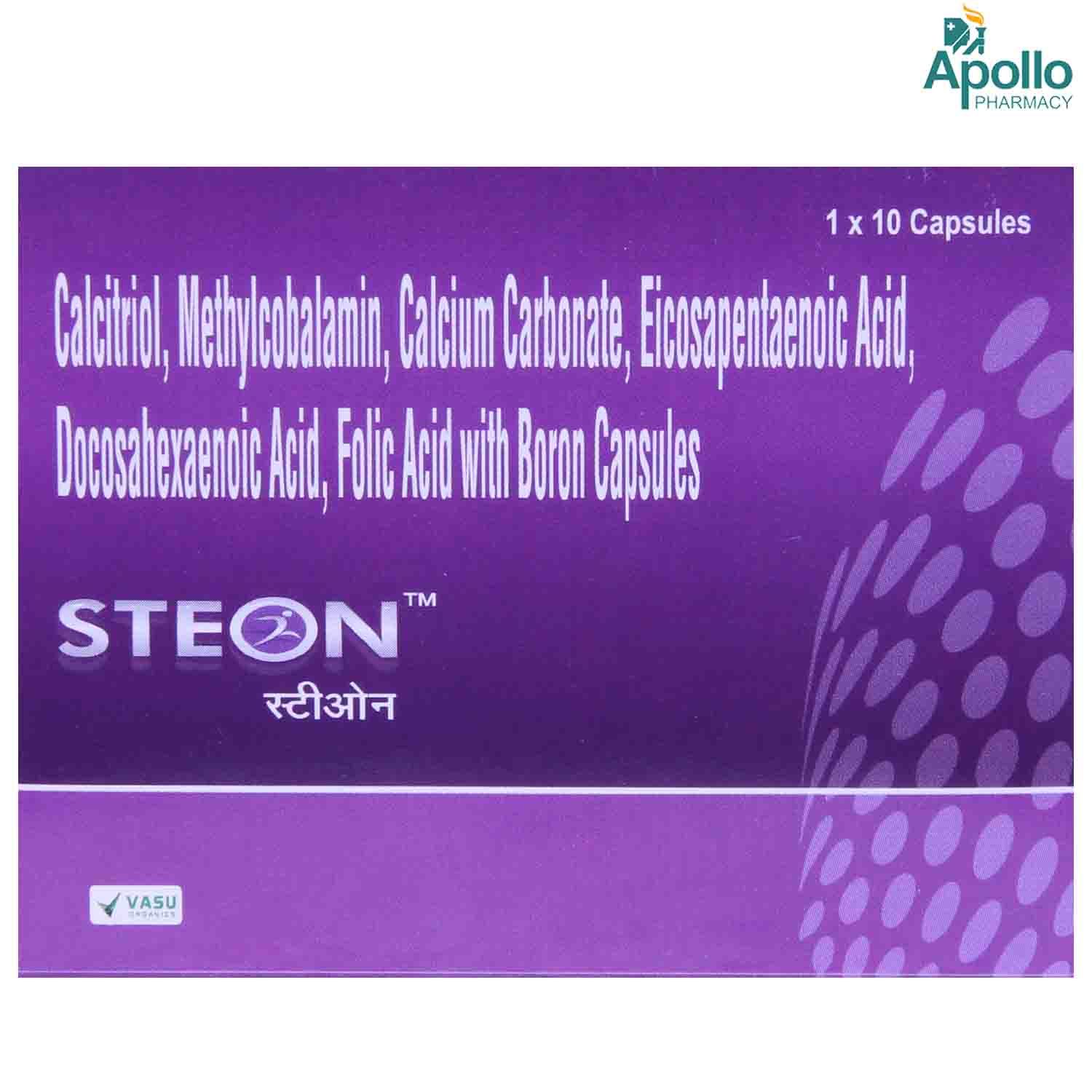 Steon Capsule 10's Price, Uses, Side Effects, Composition - Apollo Pharmacy