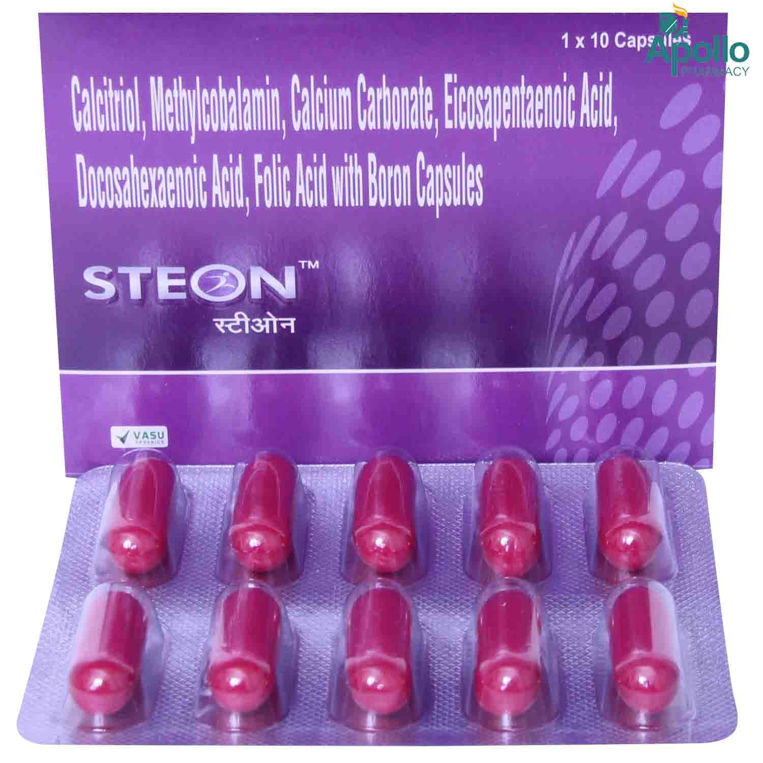 Steon Capsule 10's Price, Uses, Side Effects, Composition - Apollo Pharmacy