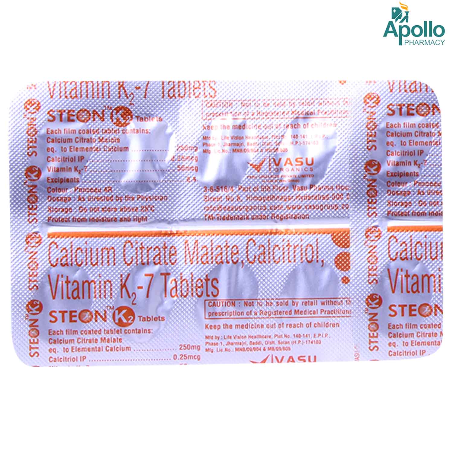 Steon K2 Tablet 10's Price, Uses, Side Effects, Composition - Apollo ...