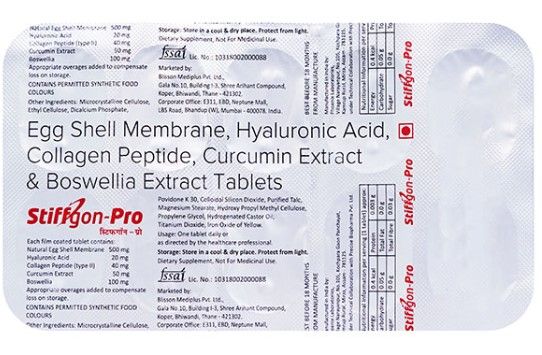 Stiffgon-Pro Tablet 10's Price, Uses, Side Effects, Composition ...