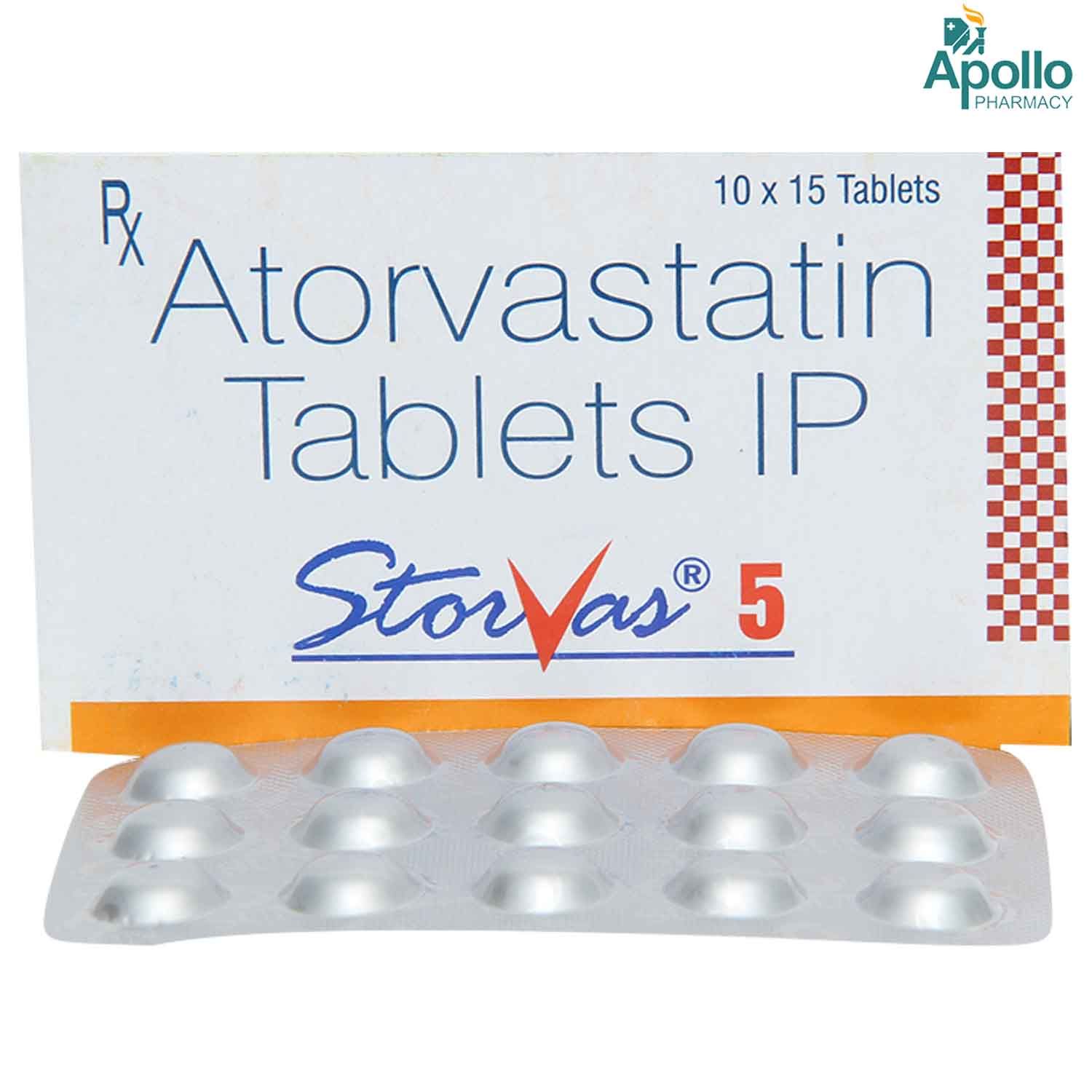 Storvas 5 Tablet 15's Price, Uses, Side Effects, Composition - Apollo ...