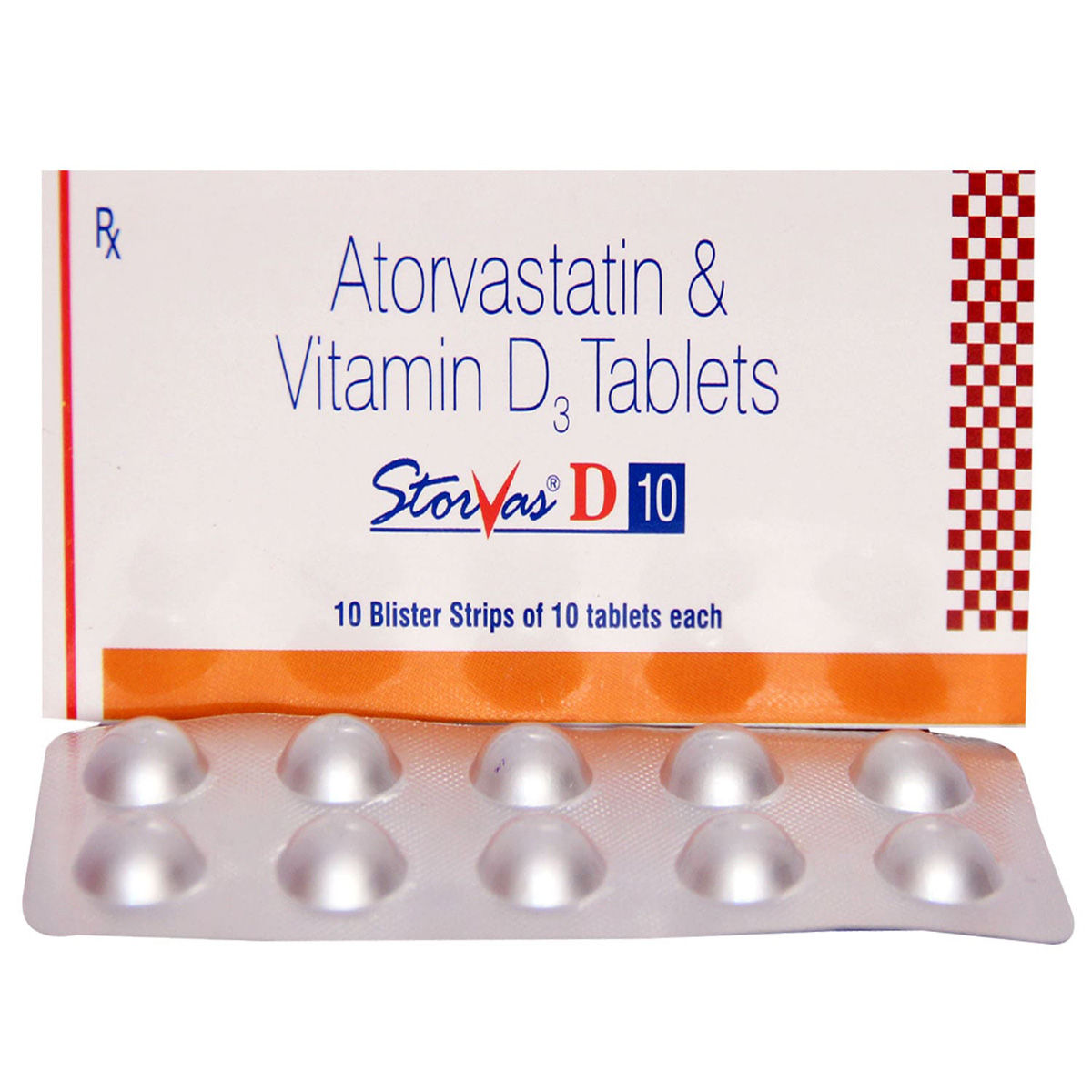 Storvas D 10 Tablet 10's Price, Uses, Side Effects, Composition ...