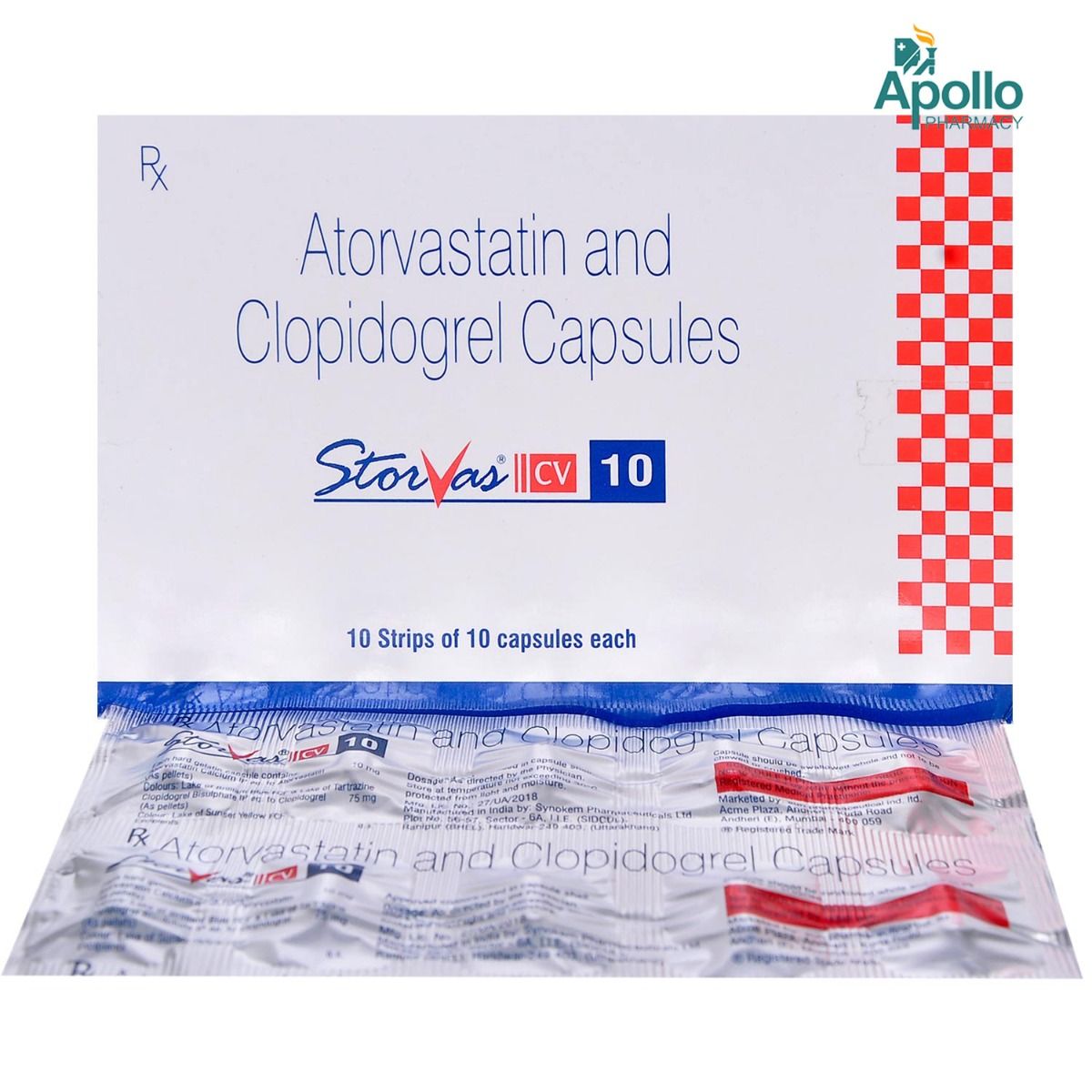 Storvas CV 10 Capsule 10's Price, Uses, Side Effects, Composition ...