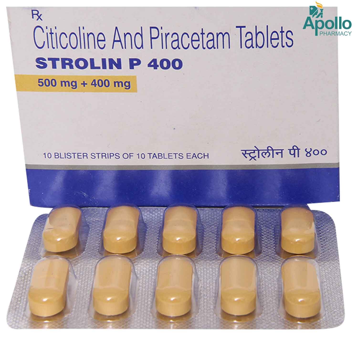 Strolin P 400 Tablet 10's Price, Uses, Side Effects, Composition ...