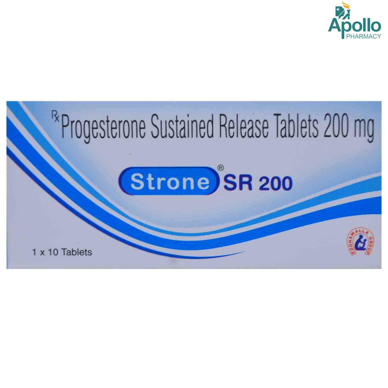 Strone SR 200 Tablet 10's Price, Uses, Side Effects, Composition ...