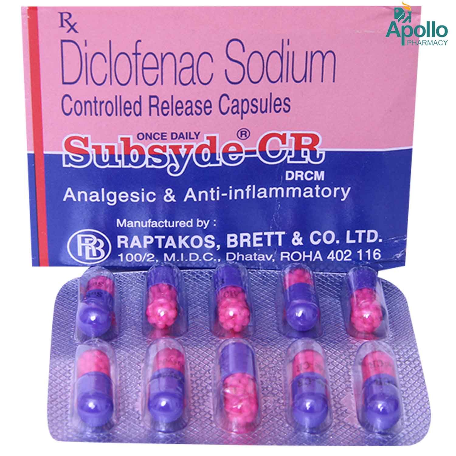 Subsyde-CR Capsule 10's Price, Uses, Side Effects, Composition - Apollo ...