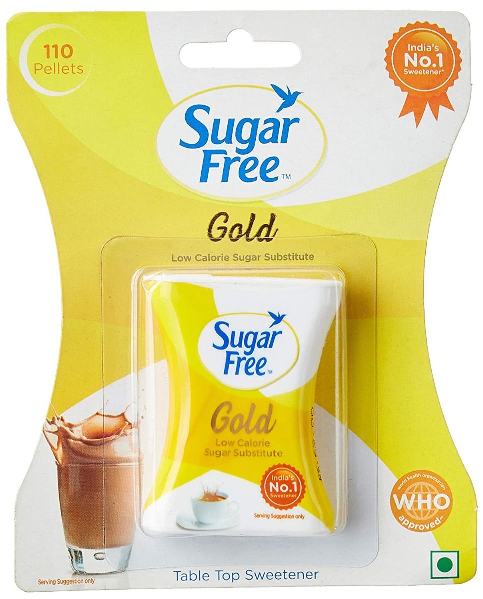Sugar Free Gold Low Calorie Sweetener, 100 Pellets Price, Uses, Side Effects, Composition ...