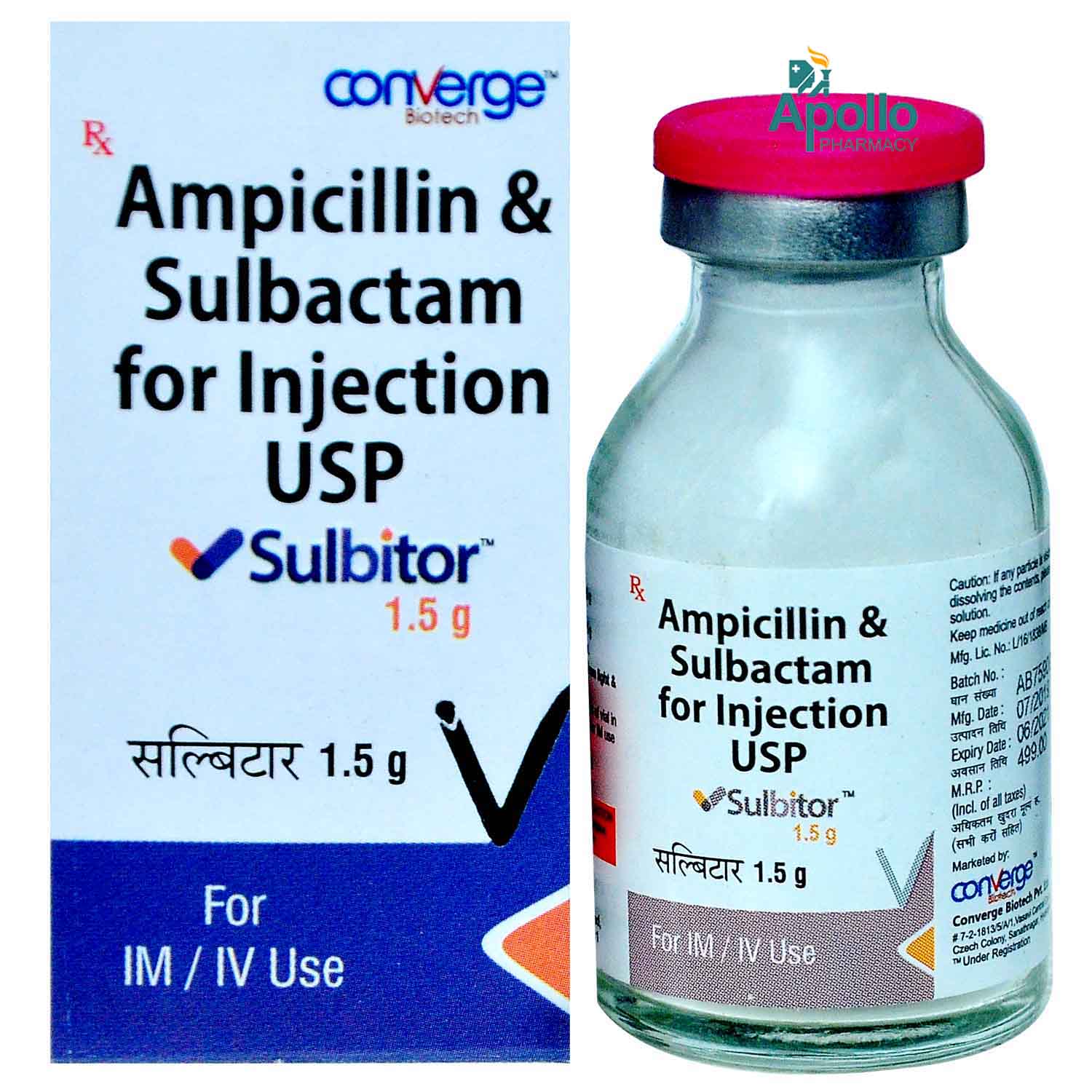 Sulbitor 1.5gm Injection Price, Uses, Side Effects, Composition ...