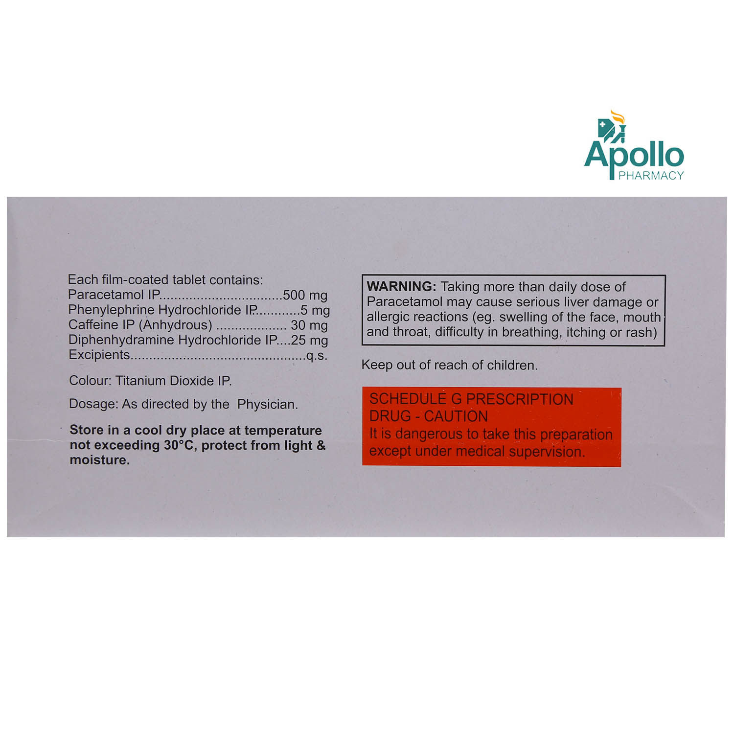 Sumo Cold Tablet 10's Price, Uses, Side Effects, Composition - Apollo ...