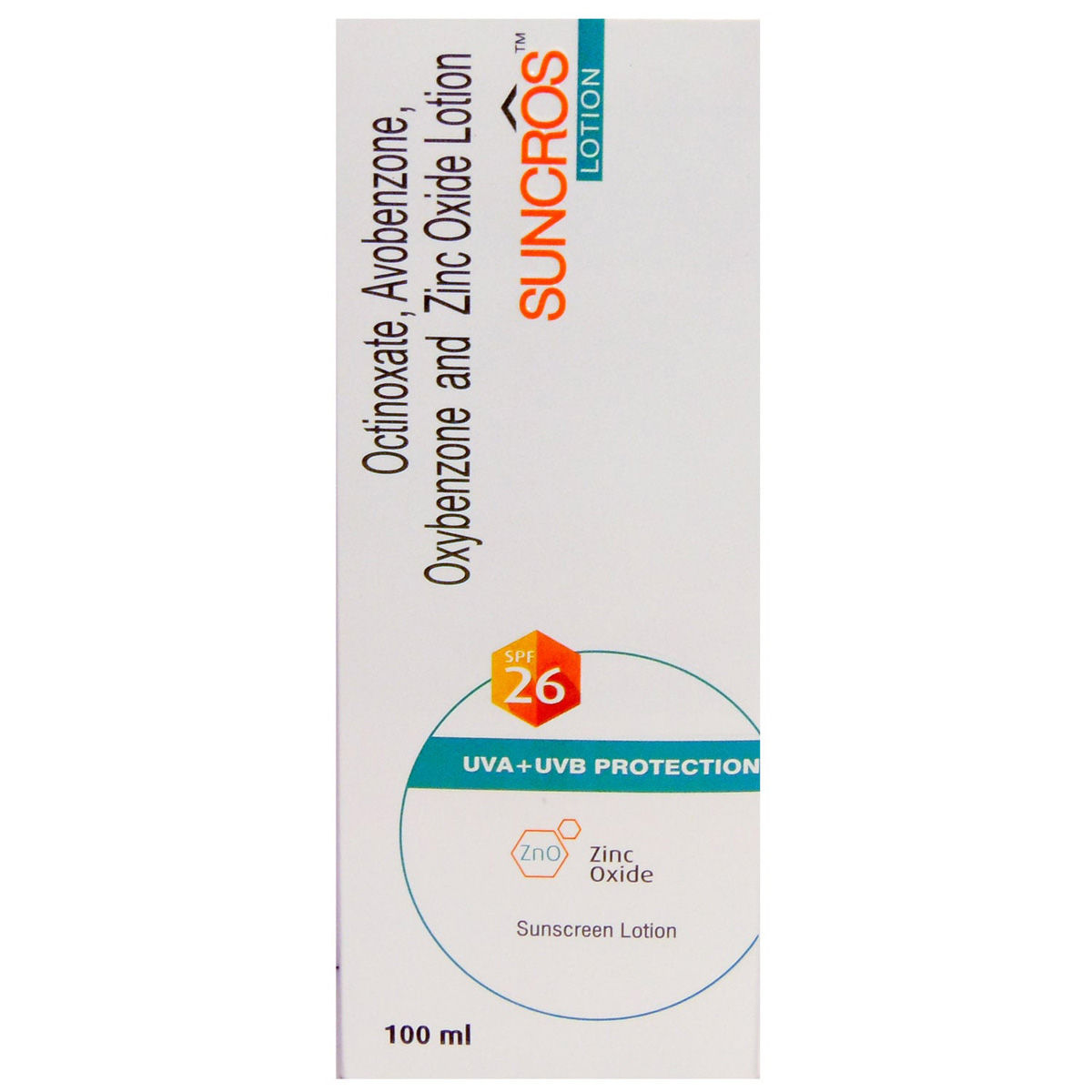 Suncros Sunscreen Spf 26 Lotion 100 ml Price, Uses, Side Effects ...