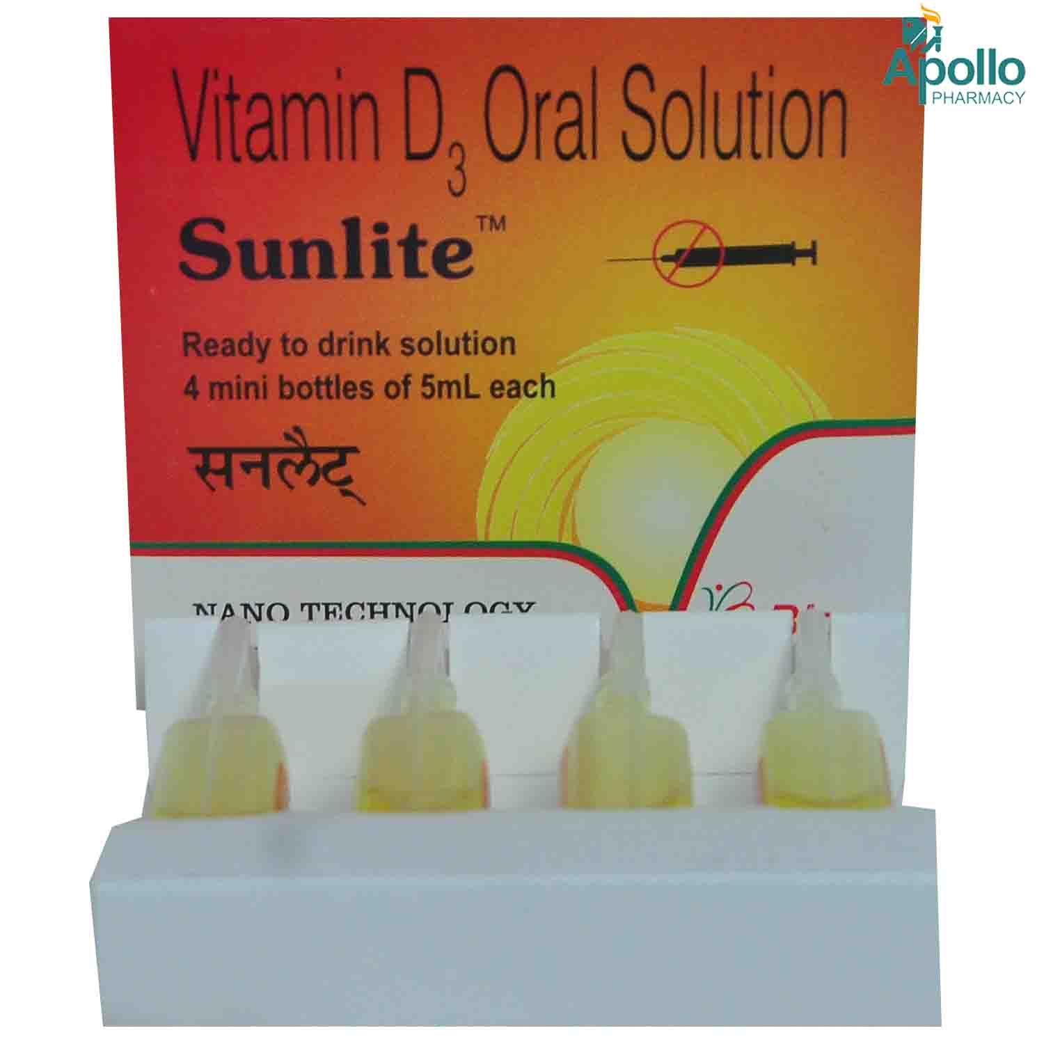 Sunlite SF Oral Solution 4X5 ml Price, Uses, Side Effects, Composition - Apollo Pharmacy