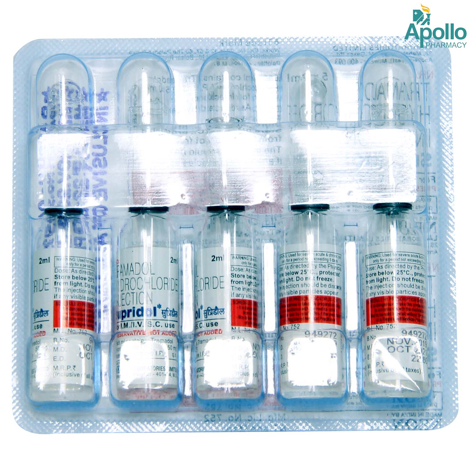 SUPRIDOL 100MG INJECTION 2ML Price, Uses, Side Effects, Composition ...