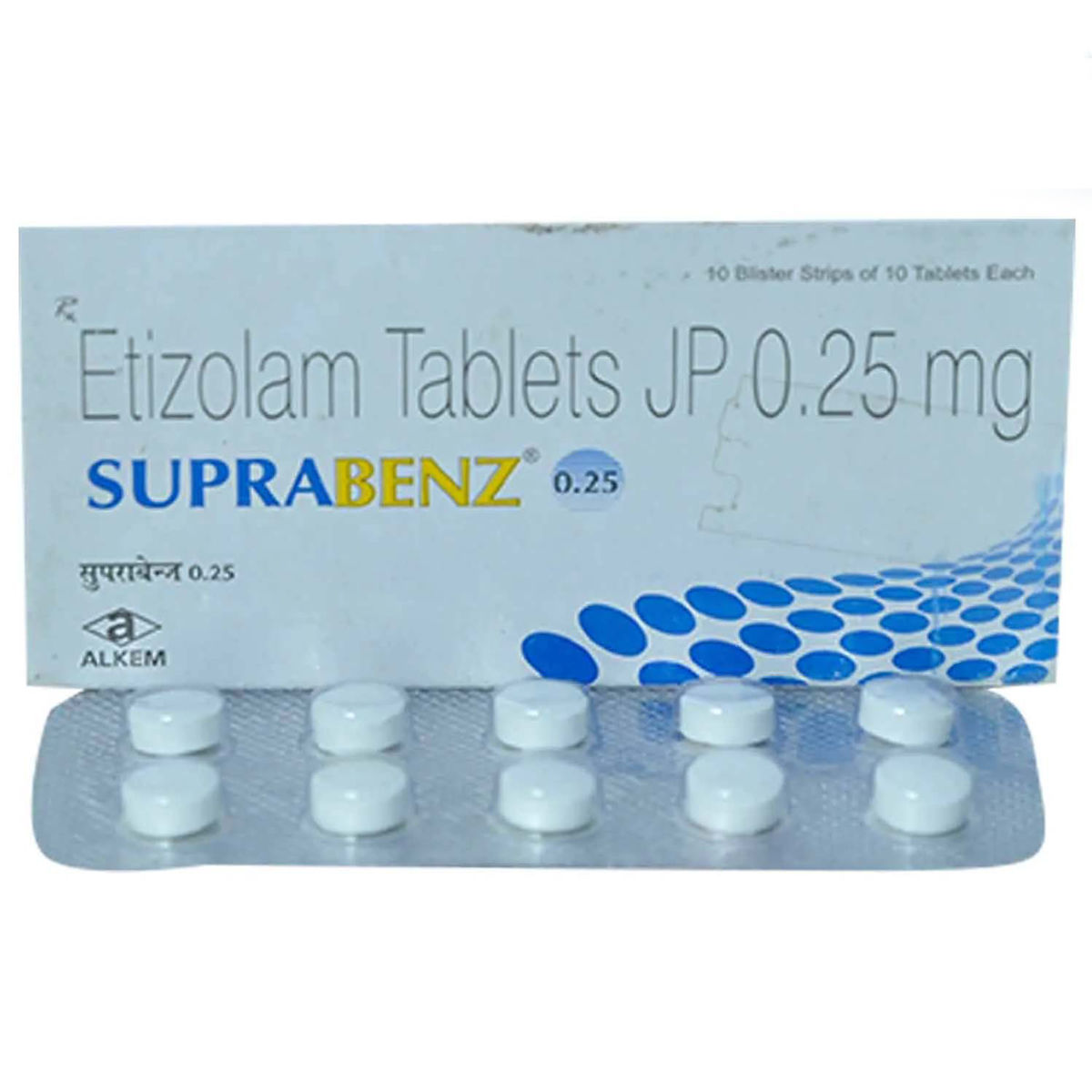 Suprabenz 0.25mg Tablet 10's Price, Uses, Side Effects, Composition ...