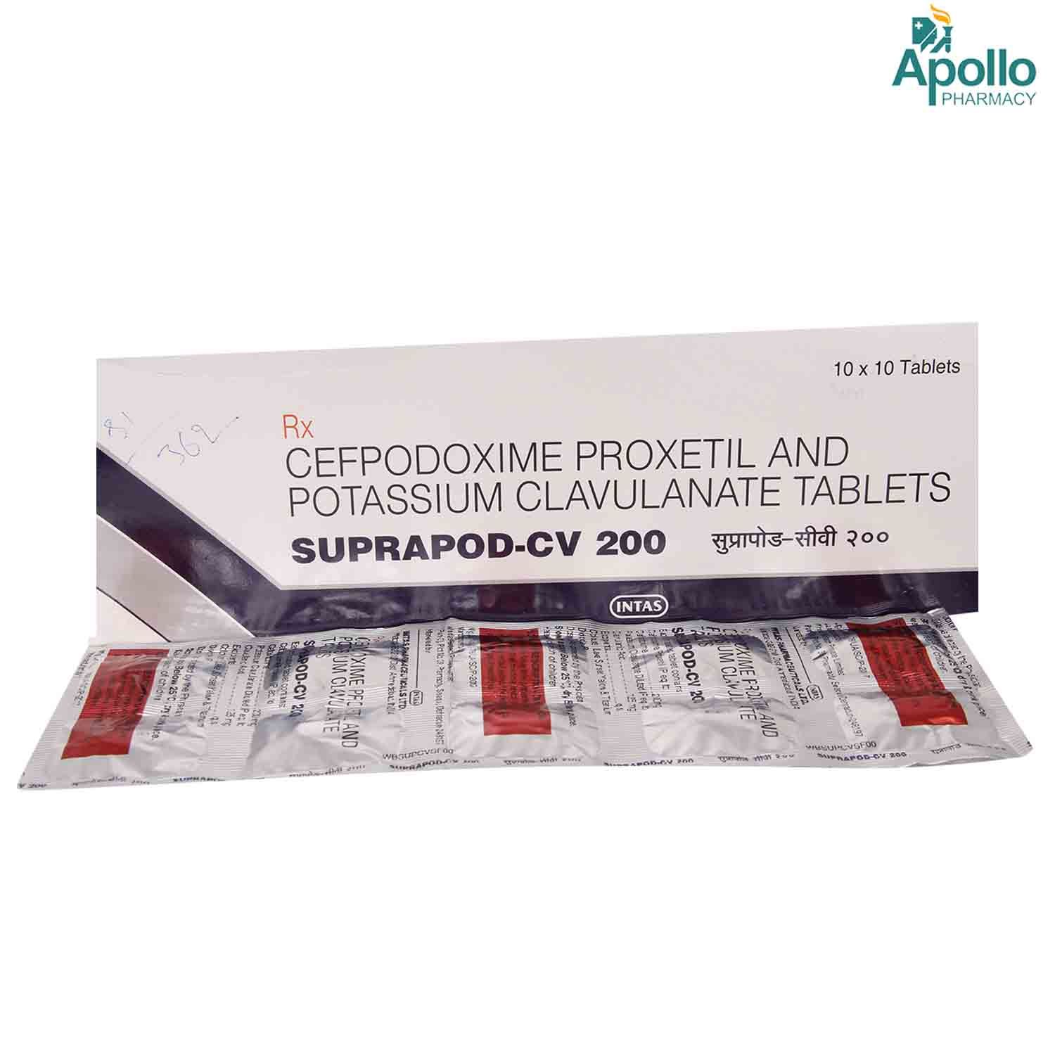 SUPRAPOD CV 200MG TABLET Price, Uses, Side Effects, Composition ...