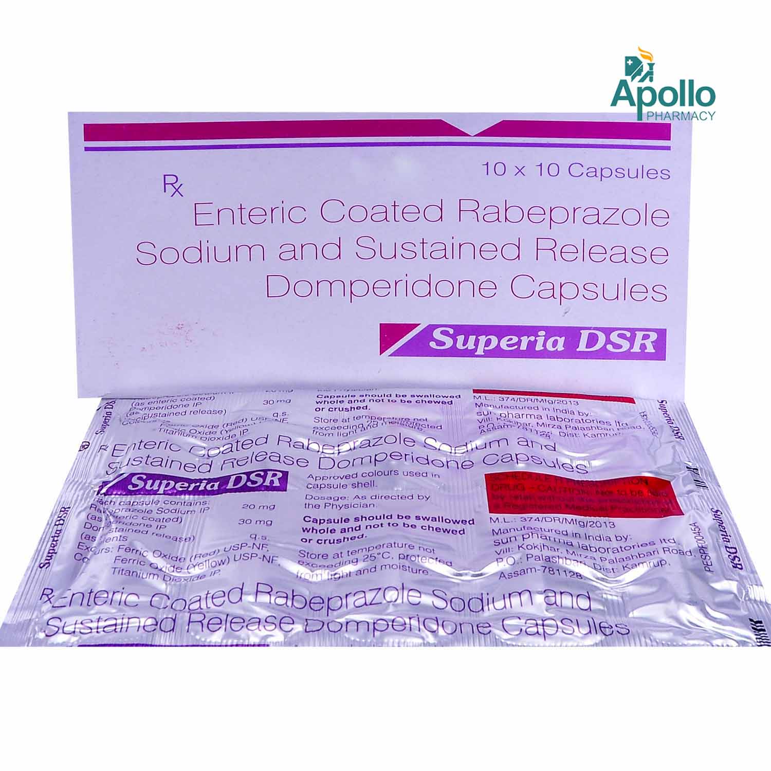 Superia DSR Capsule 10's Price, Uses, Side Effects, Composition ...