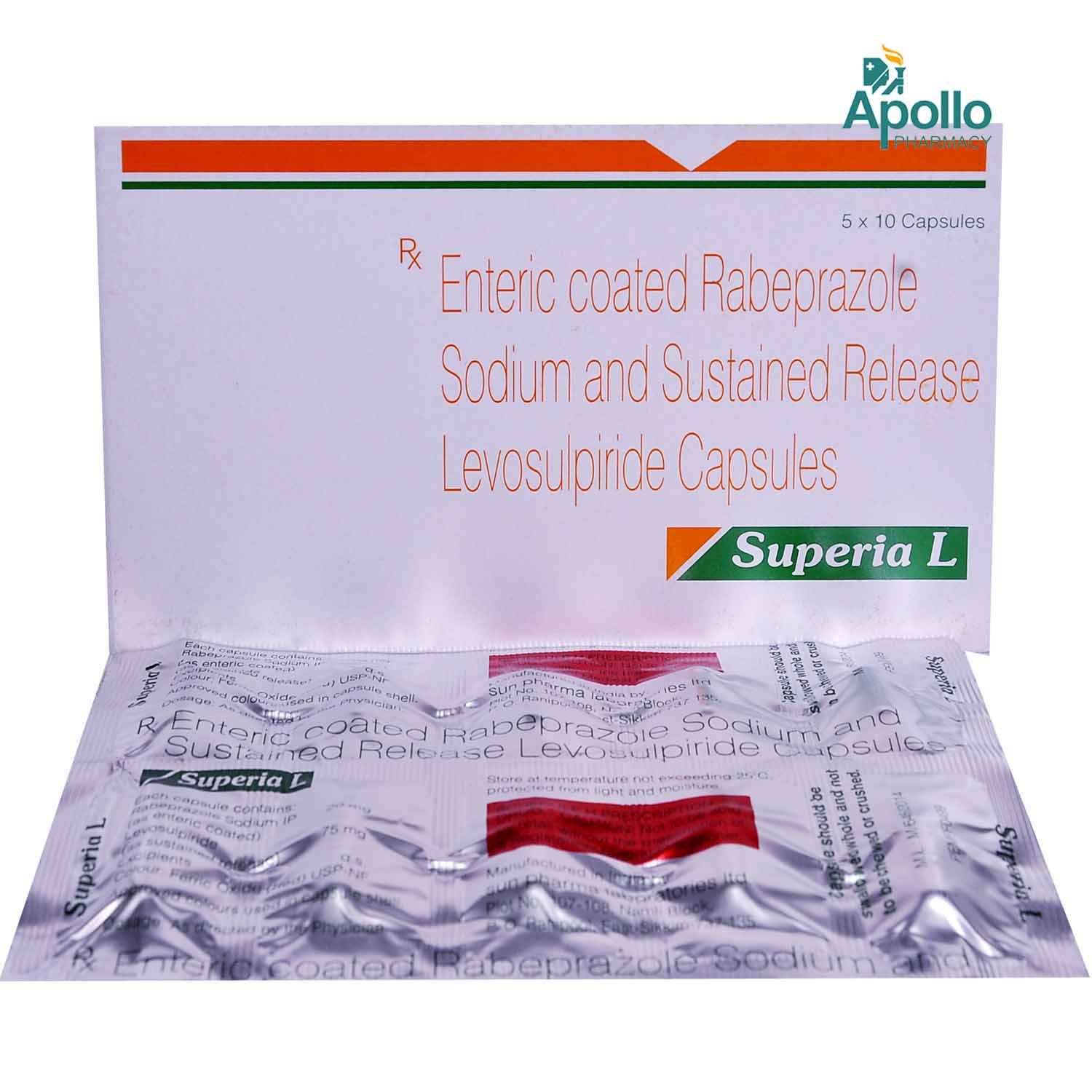 Superia L Capsule 10's Price, Uses, Side Effects, Composition - Apollo ...