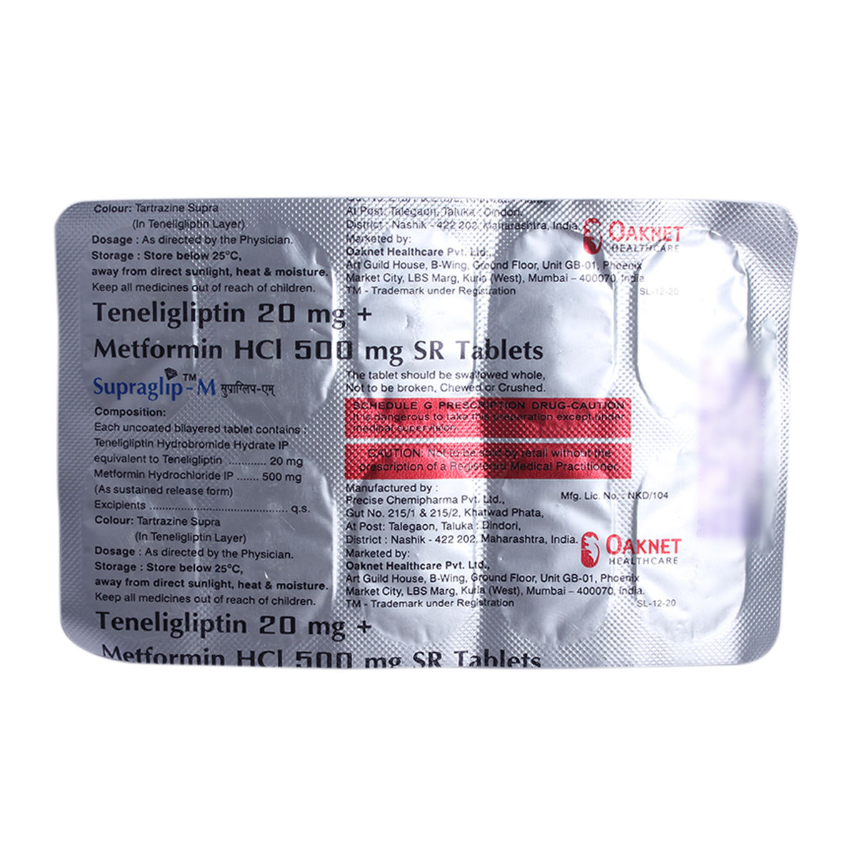 Supraglip-M 20/500mg Tablet 10s Price, Uses, Side Effects, Composition ...