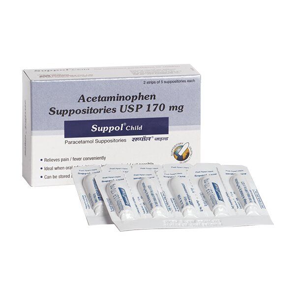Suppol Child 170 mg Suppositories 5's Price, Uses, Side Effects ...