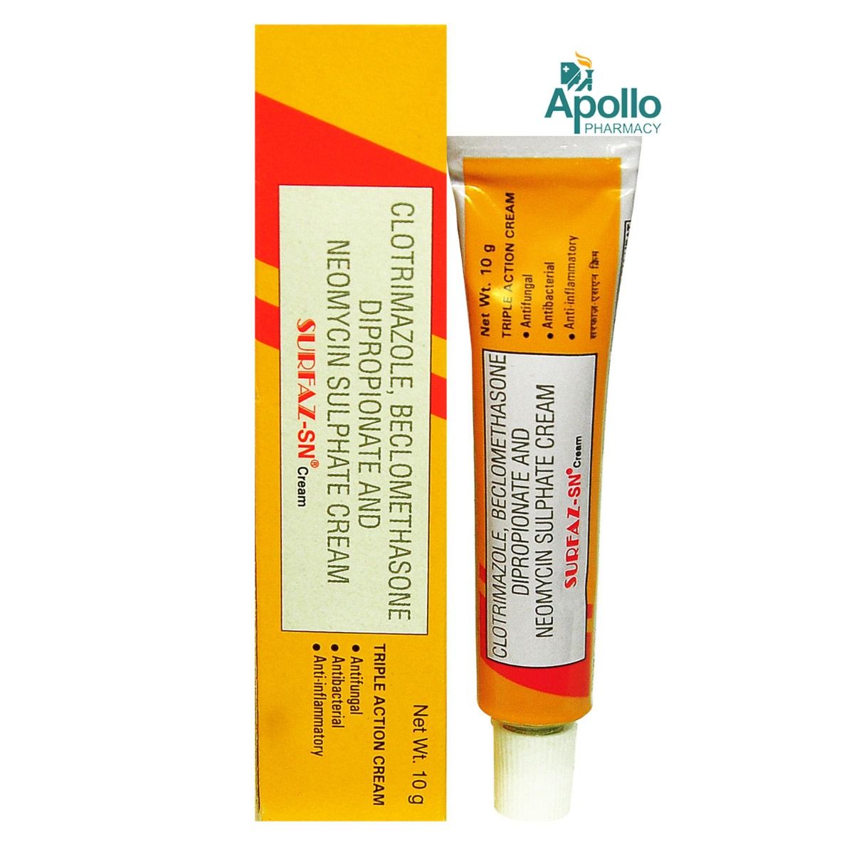 Surfaz SN Cream 10 gm Price, Uses, Side Effects, Composition - Apollo ...