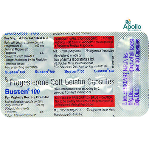 Susten 100 Capsule 10's Price, Uses, Side Effects, Composition - Apollo ...