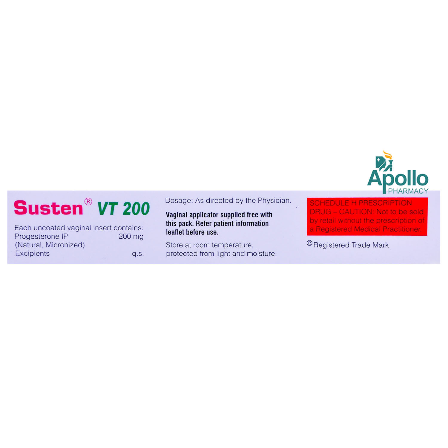 Susten VT 200 Tablet 10's Price, Uses, Side Effects, Composition ...