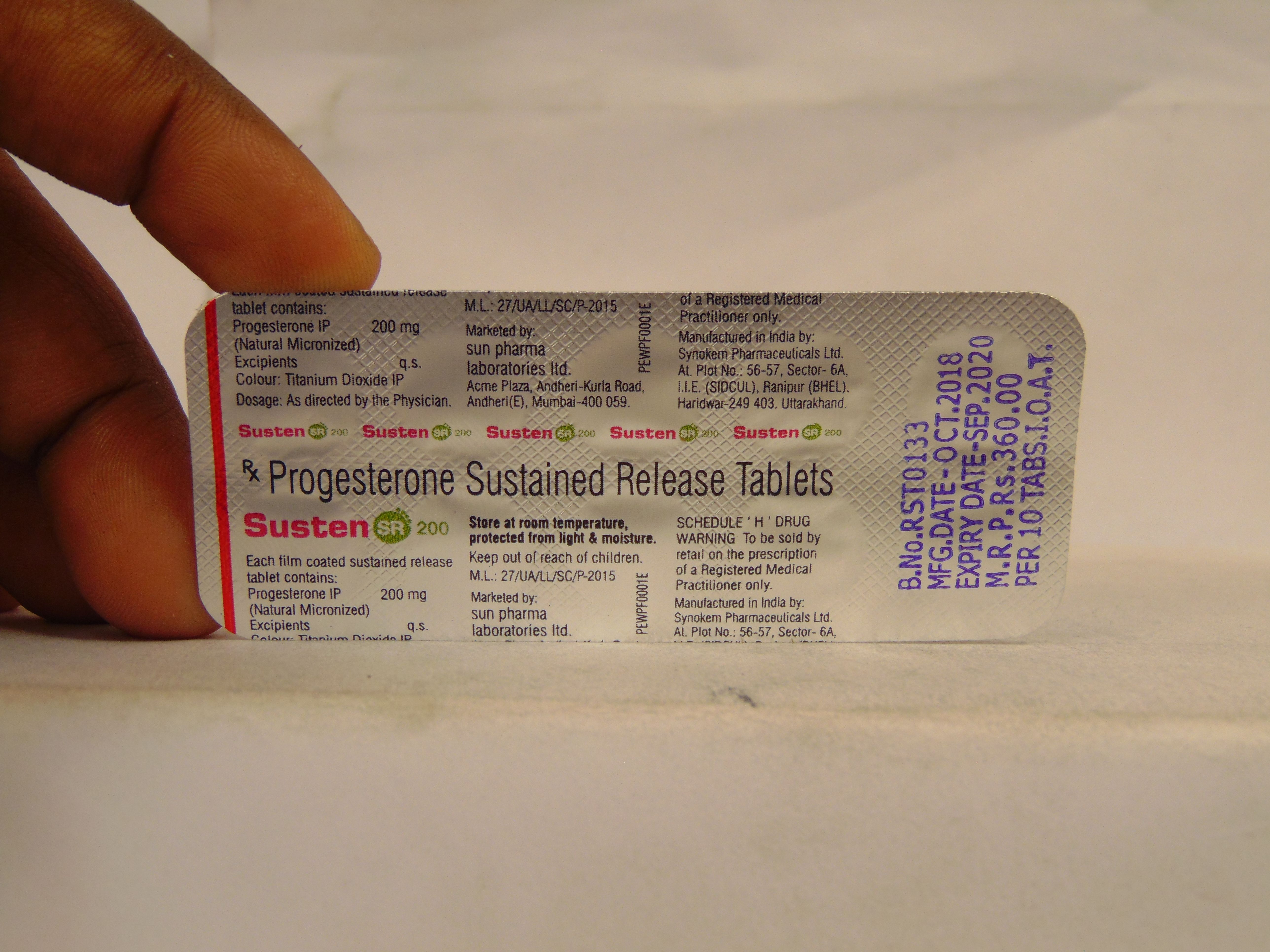 Susten SR 200 Tablet 10's Price, Uses, Side Effects, Composition ...