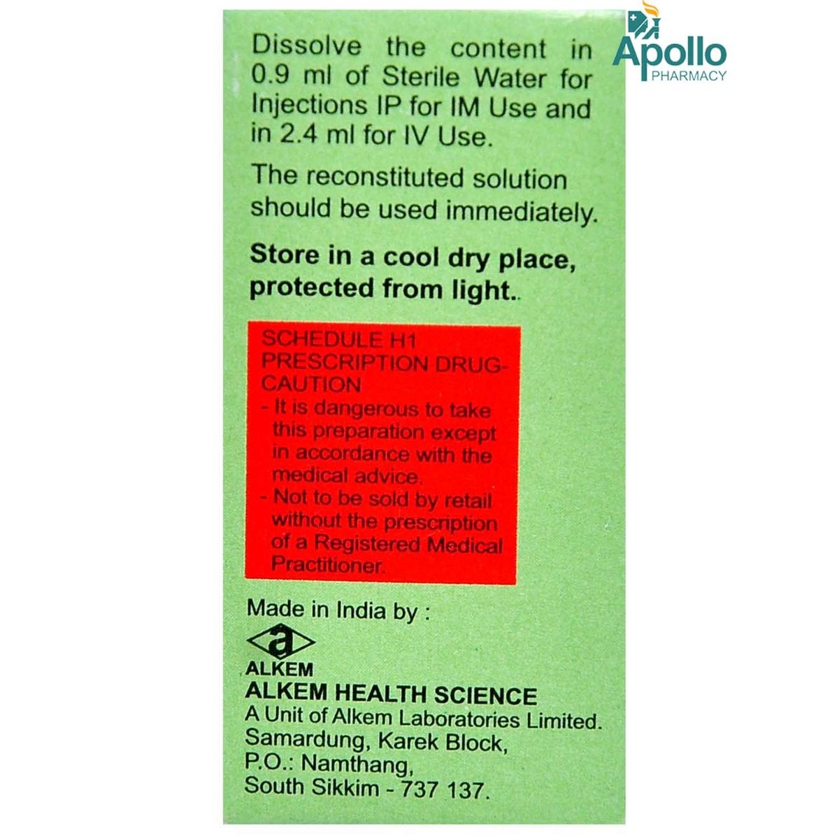 SWICH XP 250MG IV INJECTION Price, Uses, Side Effects, Composition ...