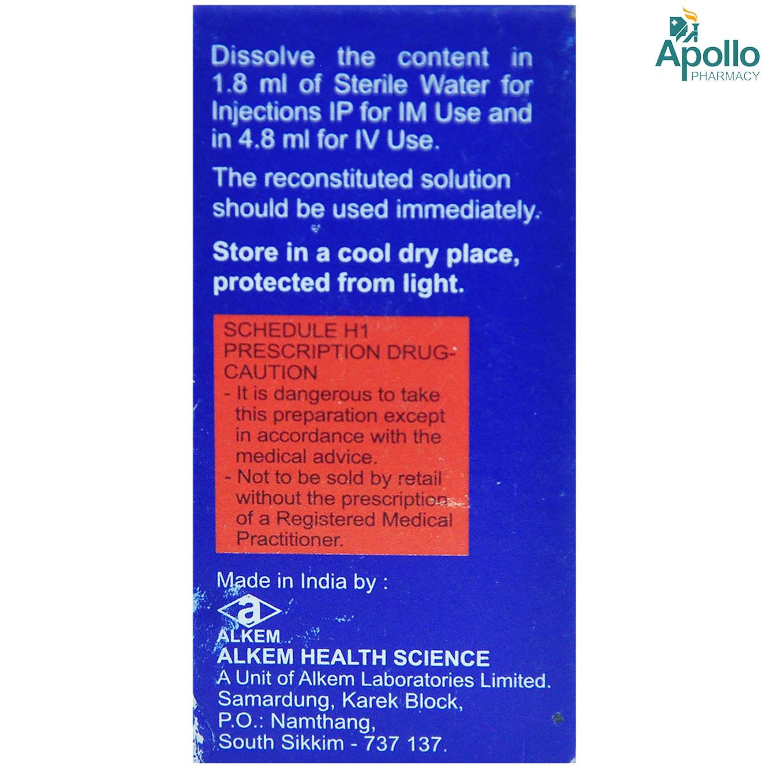 SWICH XP 500MG INJECTION Price, Uses, Side Effects, Composition ...