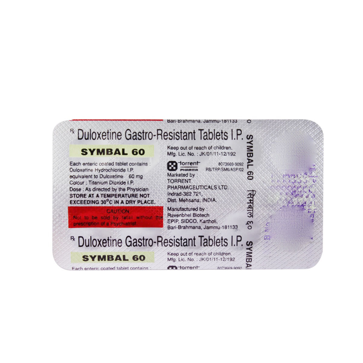 SYMBAL 60MG TABLET Price, Uses, Side Effects, Composition - Apollo Pharmacy