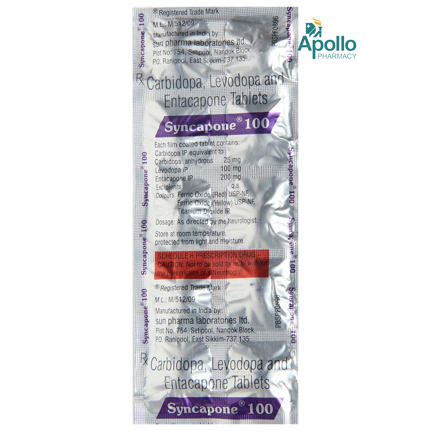 SYNCAP ONE 100MG TABLET Price, Uses, Side Effects, Composition - Apollo ...