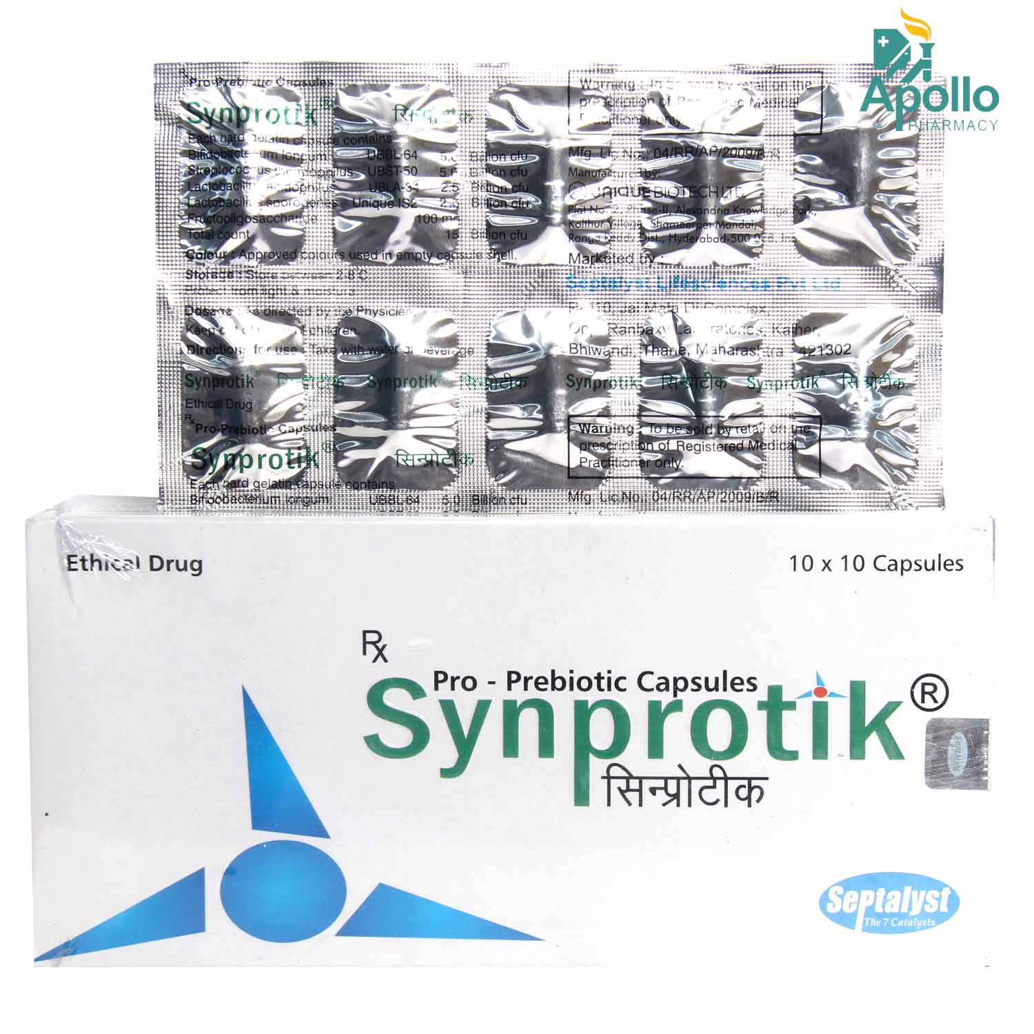 Synprotic Capsule 10's Price, Uses, Side Effects, Composition - Apollo ...