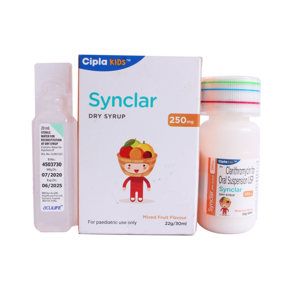Synclar 250 mg Mixed Fruit Paed Syrup 30 ml Price, Uses, Side Effects ...
