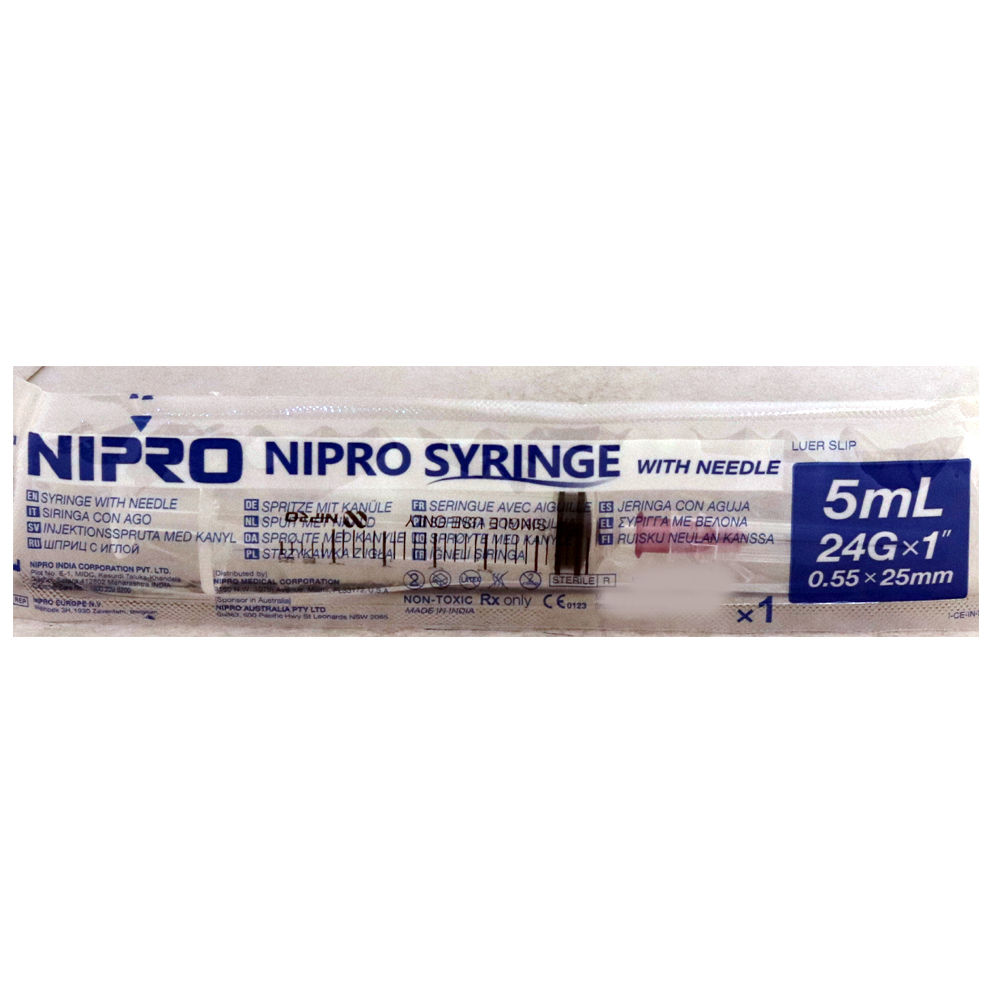 Syringe 5 Ml W/N. (Nipro) Price, Uses, Side Effects, Composition - Apollo Pharmacy