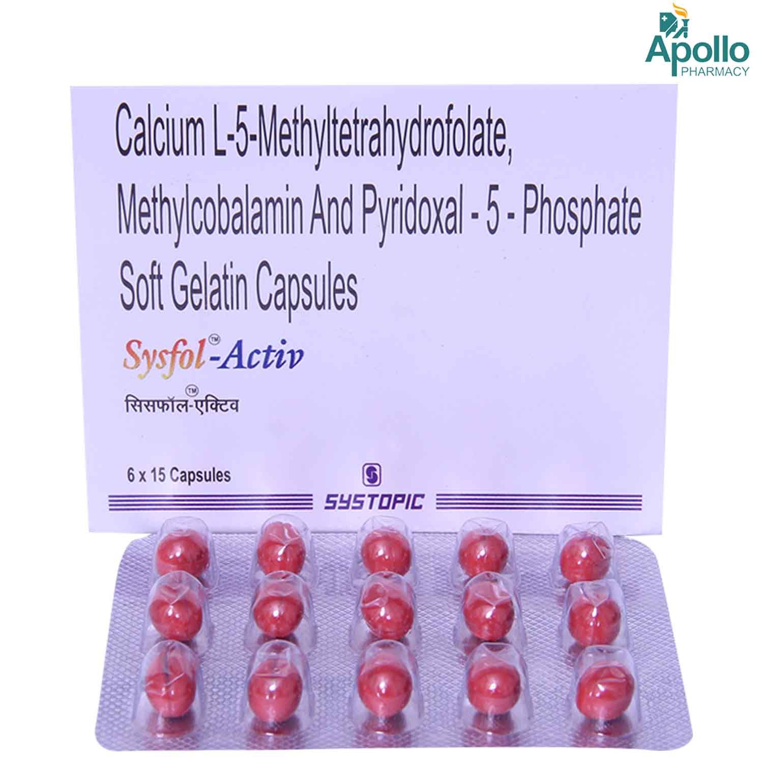 Sysfol Activ Capsule 15's Price, Uses, Side Effects, Composition ...