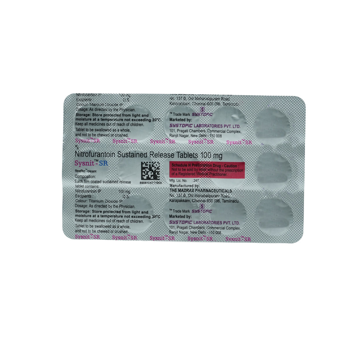 Sysnit-Sr 100mg Tablet 15's Price, Uses, Side Effects, Composition ...