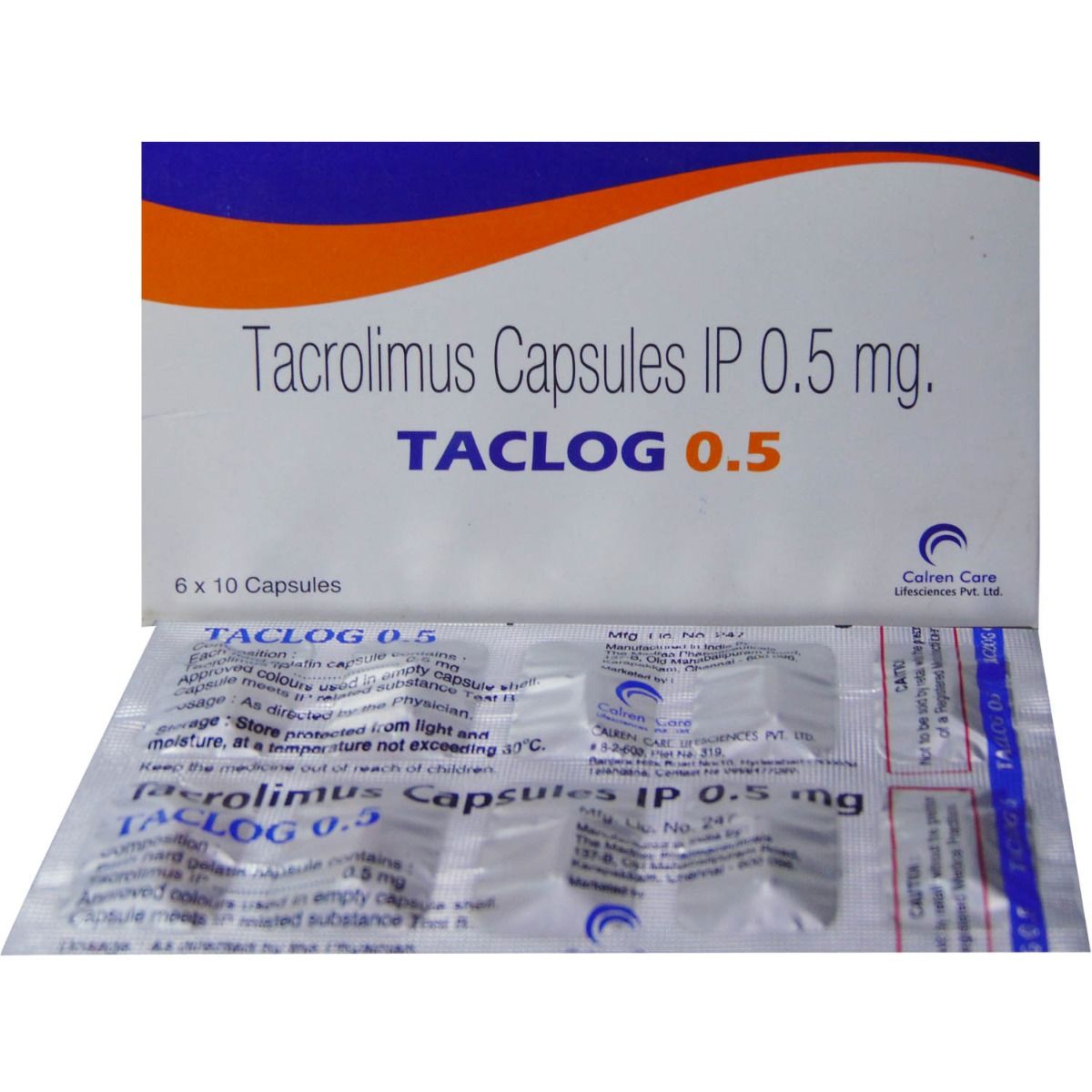 Taclog 0.5Mg Capsule 10'S Price, Uses, Side Effects, Composition ...