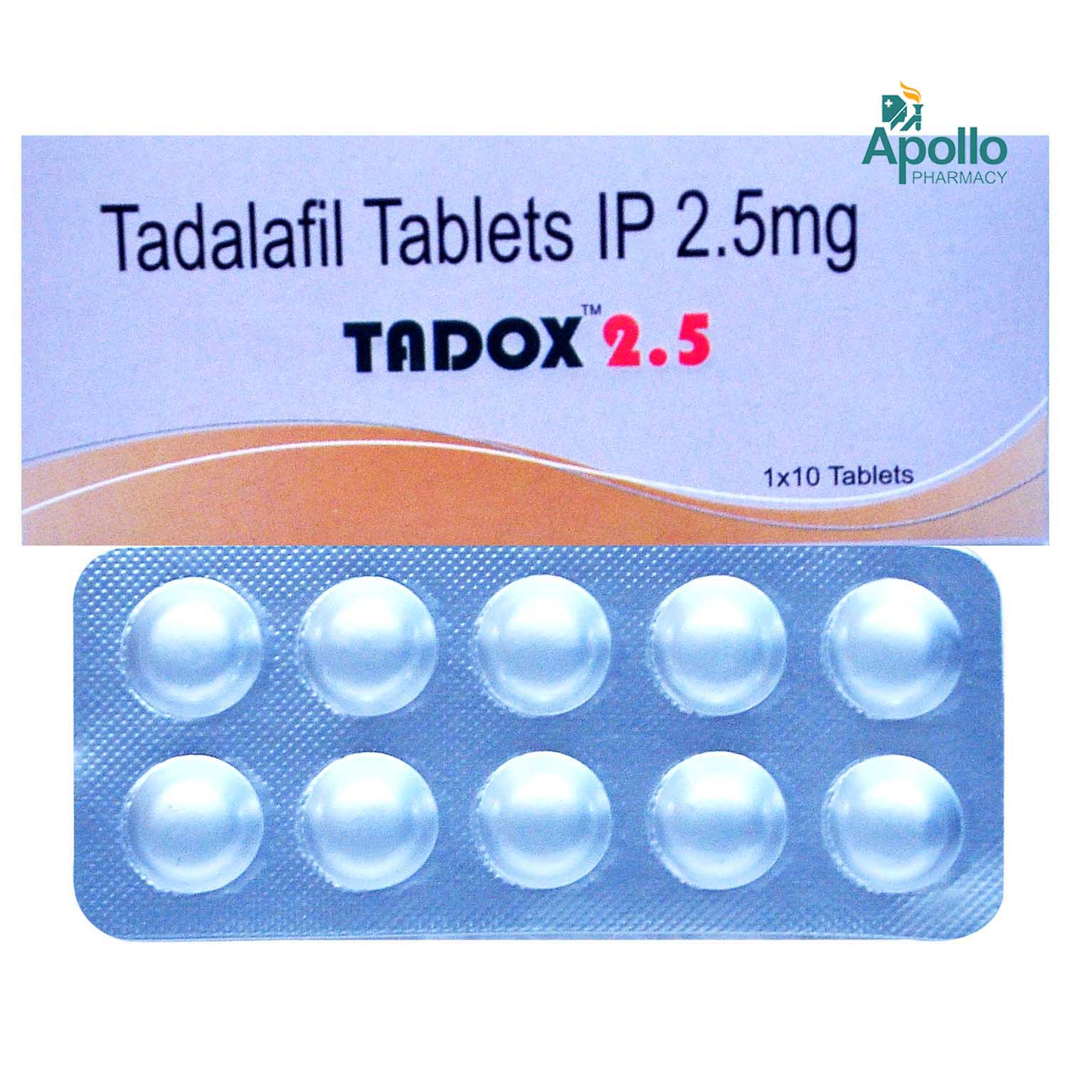 Tadox 2.5 Tablet 10's Price, Uses, Side Effects, Composition - Apollo ...